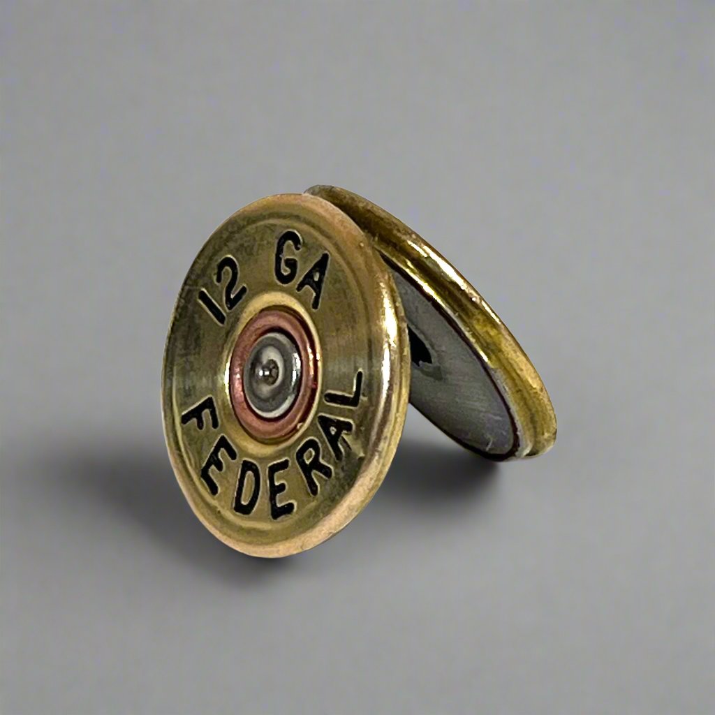Federal 12 Gauge Hand Painted Shotgun Shell Slices 12GA Gold Qty 5 ...