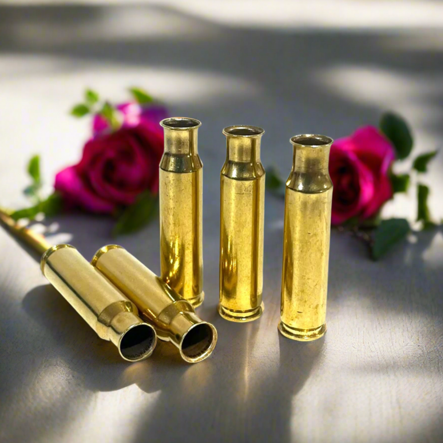 308 WIN (7.62x51) Flared Opening Brass Shells For Wedding Boutonnieres ...