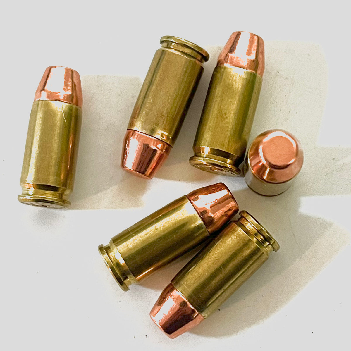 Dummy Rounds 9MM 9x19 Luger Brass Casings With New Flat Nose Bullet ...