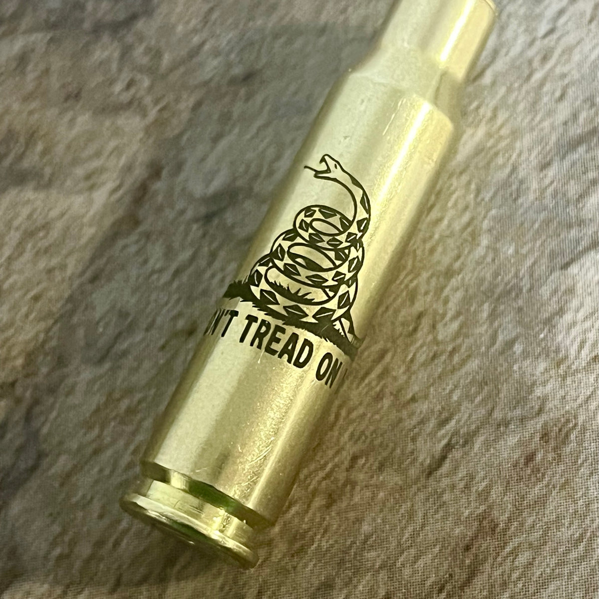 Dont Tread On Me Gadsden Flag 308 WIN Engraved Brass 5 Pcs – Craft ...