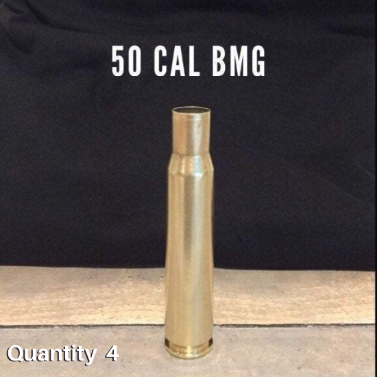 50 Caliber BMG Hand Polished Fired 50Cal Brass Casings Shells Used ...