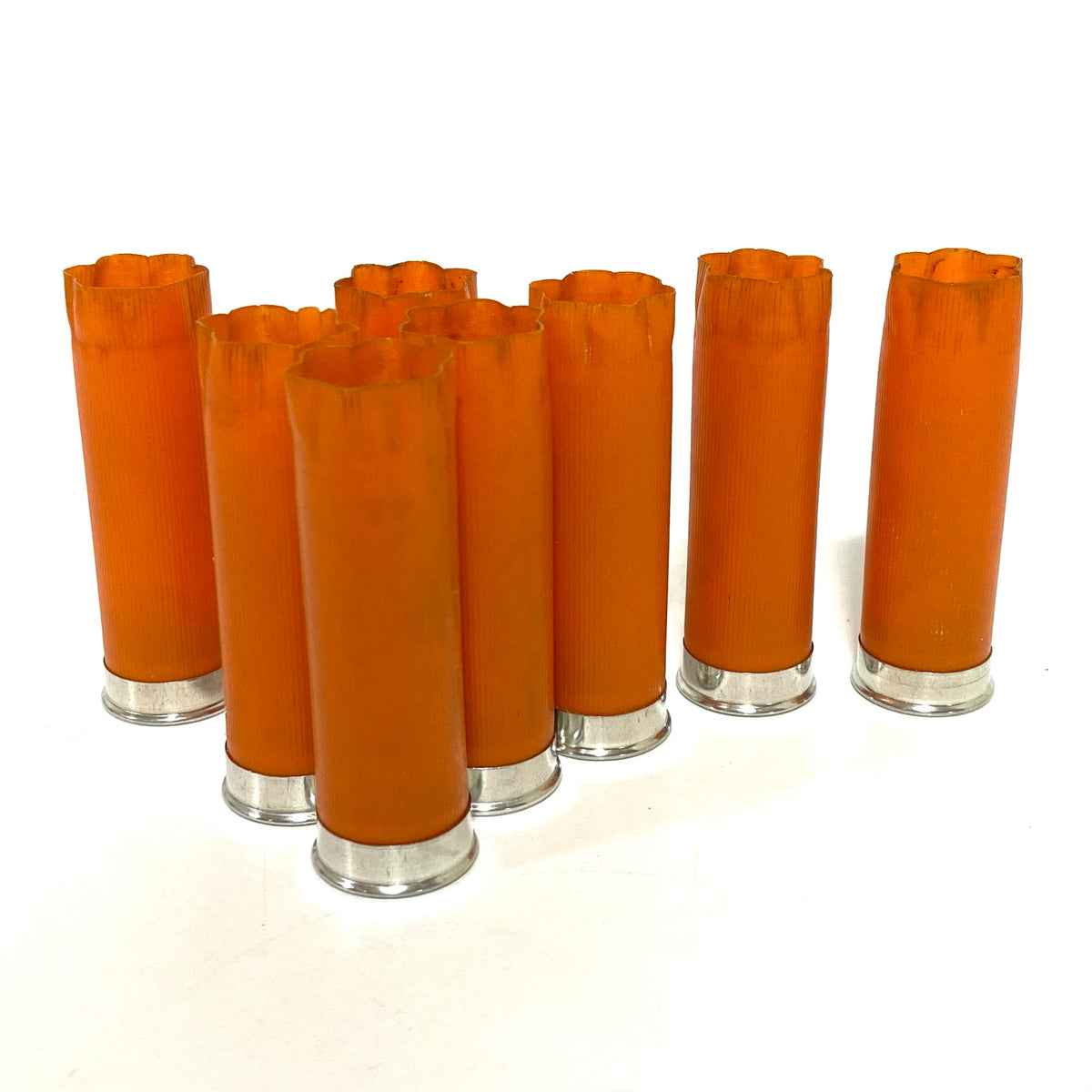 8 Blank Orange Shotgun Shells 12 Gauge Hulls Once Fired DIY Boutonniere ...