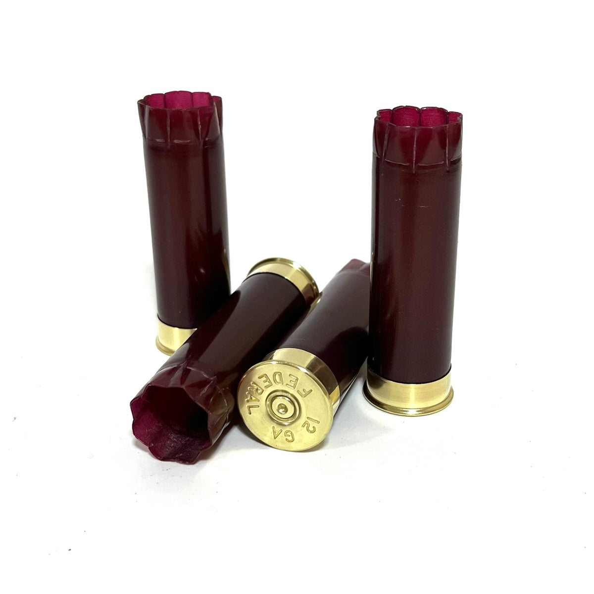 Blank Dark Red Shotgun Shells 12 Gauge Boutonnieres Glossy ...