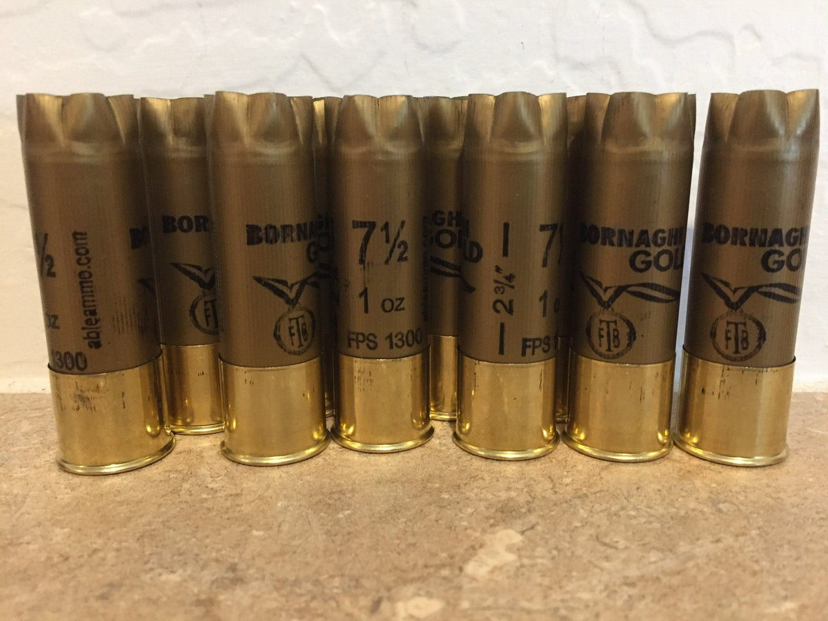 Bornaghi Gold 12 Gauge Shotgun Shells High Brass Hulls Used Casings ...