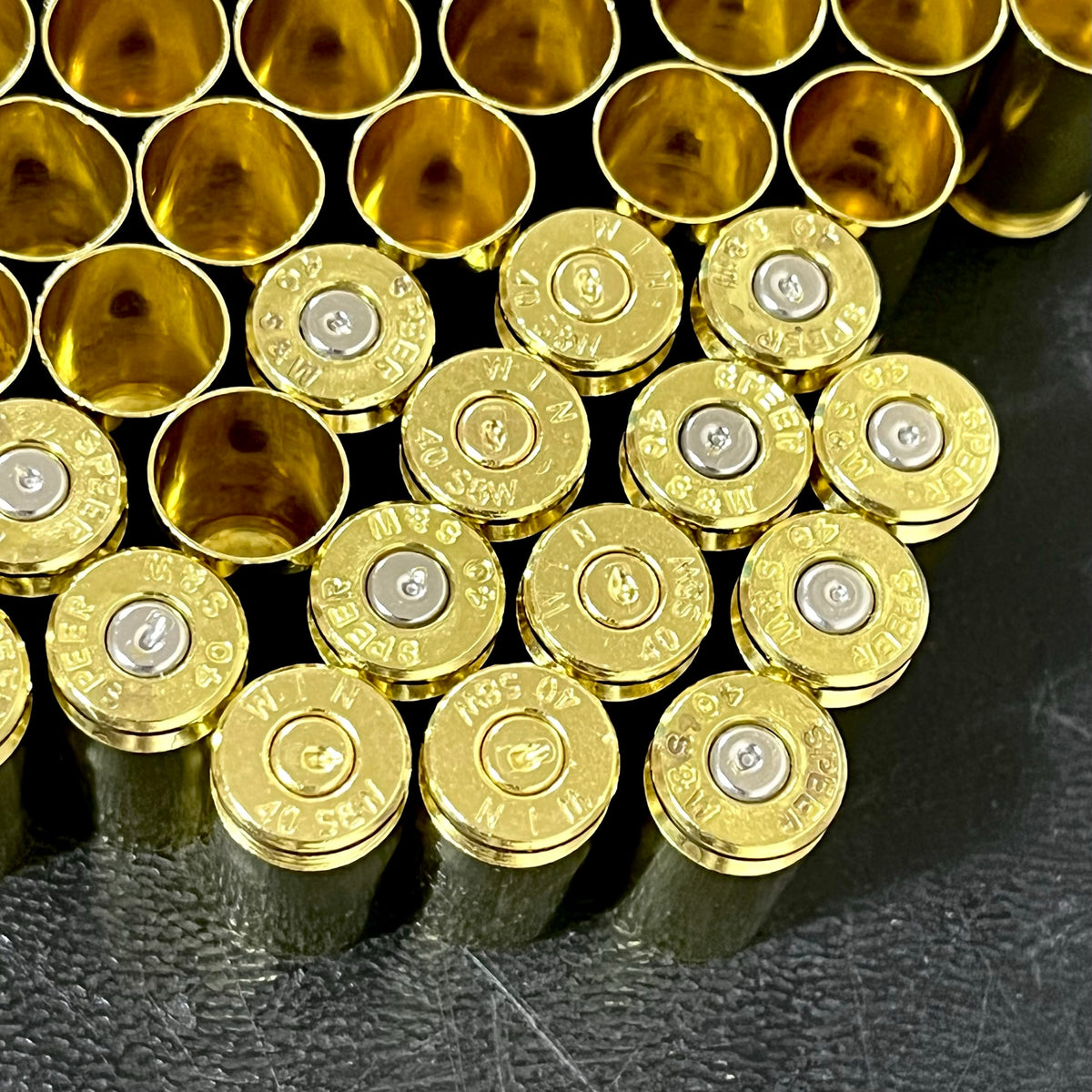 40 Smith and Wesson 40 Caliber Empty Brass Shells Cleaned Polished ...