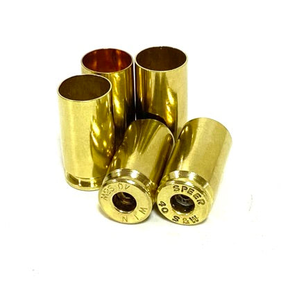 40 S&W Deprimed Polished Brass Empty Shells DIY Bullet Jewelry – Craft ...