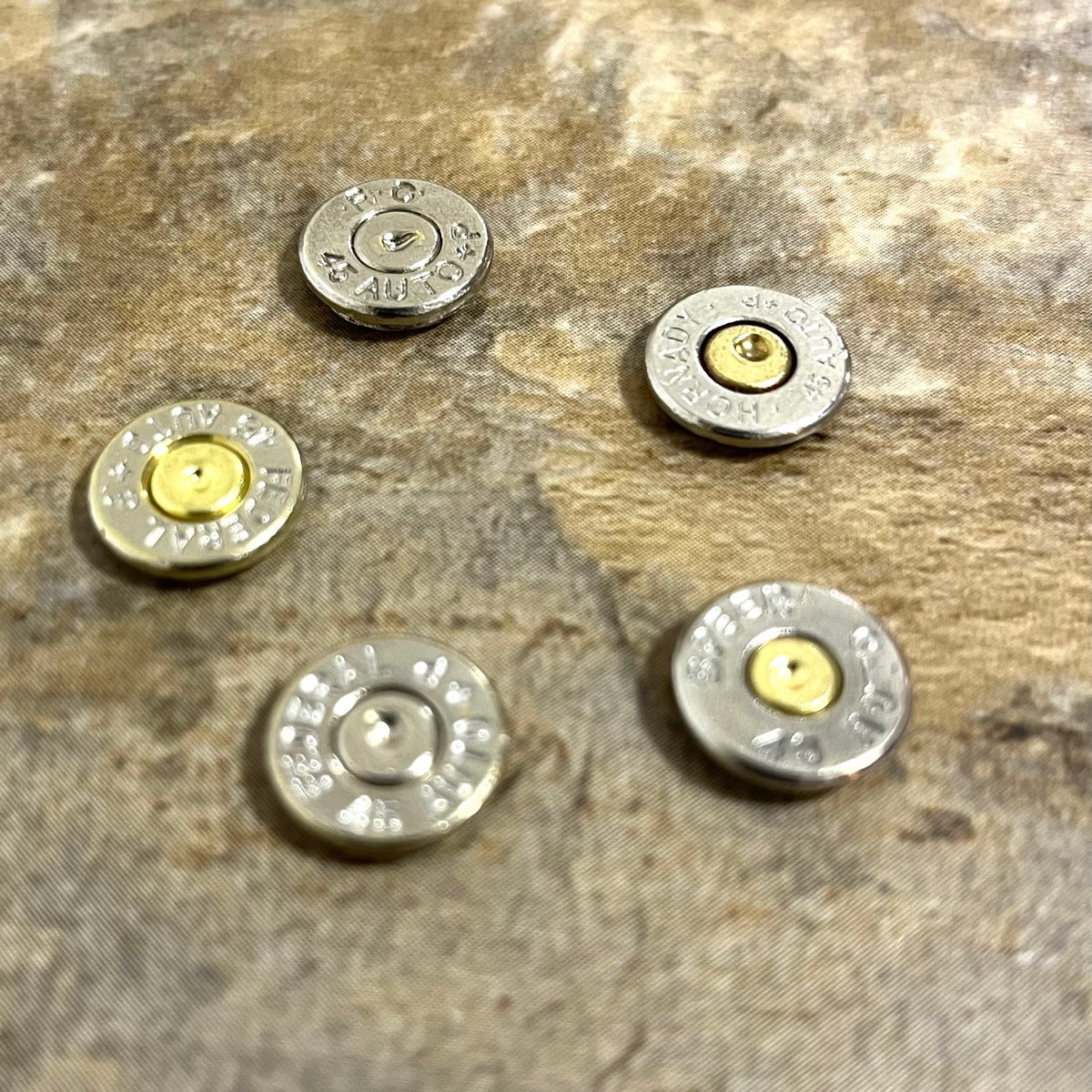 45 ACP Thin Cut Nickel Bullet Slices Polished Qty 15 | FREE SHIPPING ...