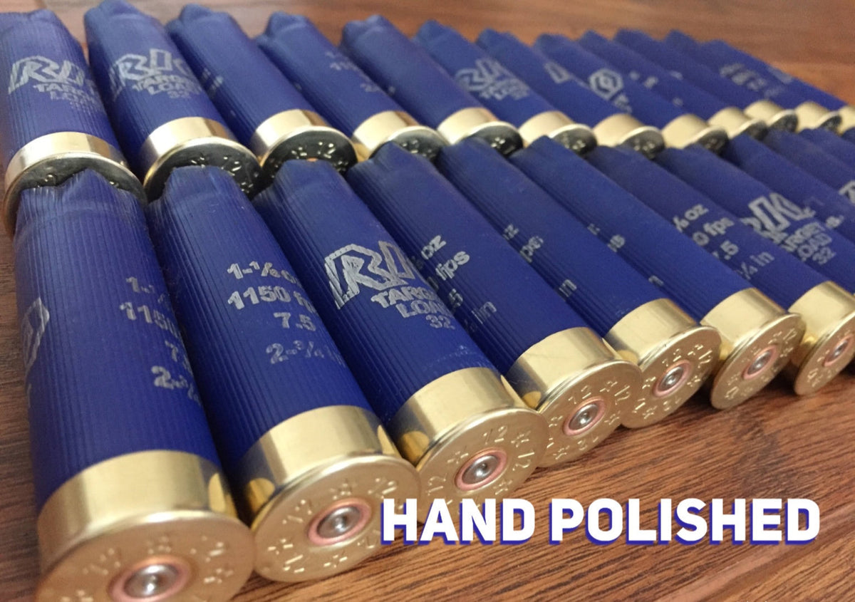 Blue Shotgun Shells 12 Gauge Empty Hulls Rio Hand Polished – Craft ...